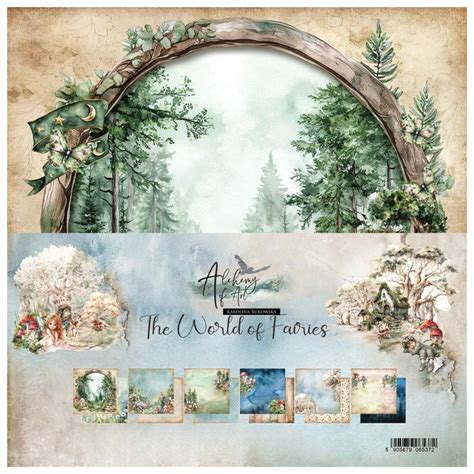 Alchemy Of Art “the World Of Fairies” 12x12 Scrapbook Paper Pack 6