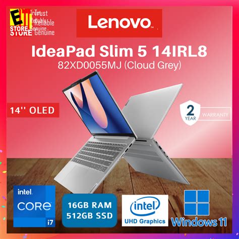 Lenovo Laptop IdeaPad Slim 5 82XD0055MJ I7 13620 16GB 512GB 14 OLED WUXGA Intel UHD