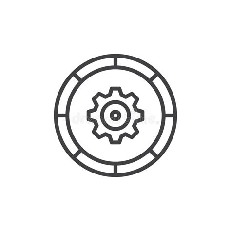 Processing Outline Vector Icon Thin Line Black Processing Icon Flat Vector Simple Element