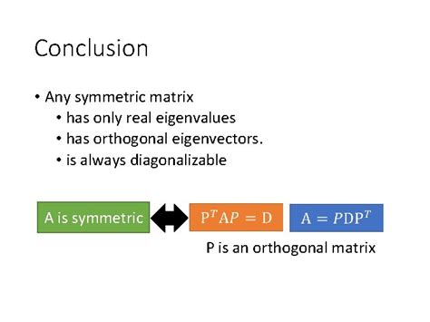 Orthogonal Matrices Symmetric Matrices Hungyi Lee Outline Orthogonal