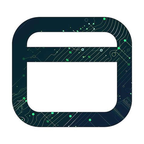 Premium Photo Window Maximize Icon Green Technology Texture