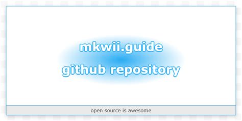 Github Mkwii Guidesite 🏁 The Mkwiiguide Website