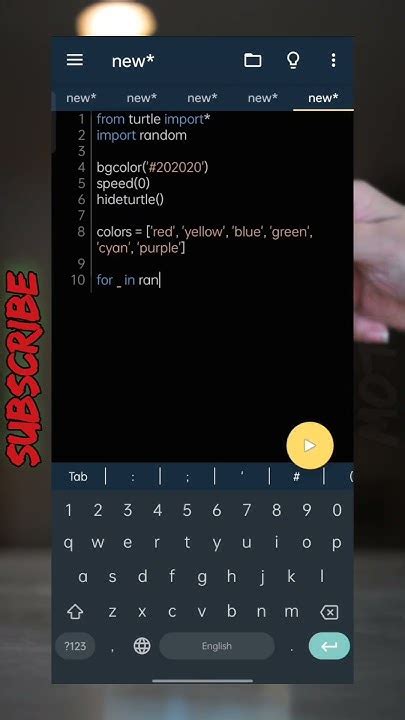 🌟 Spinning Colors In Python Turtle 🎨 Shorts Reels Python Coding