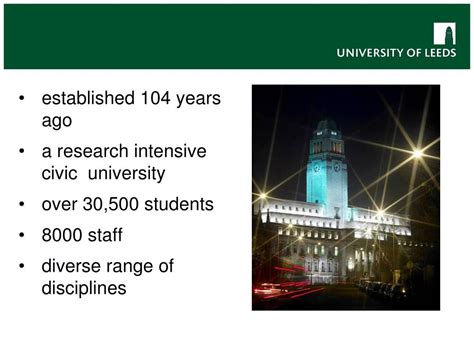 Ppt The University Of Leeds Powerpoint Presentation Free Download