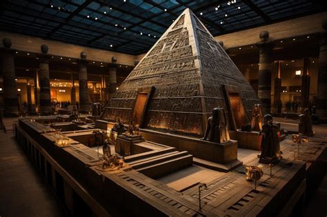 Premium Ai Image Egyptian Museum Magic Antiquities In Cairo Generative Ia
