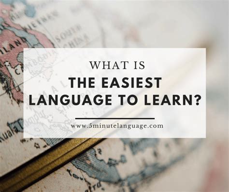 What Is The Easiest Language To Learn 5 Minute Language