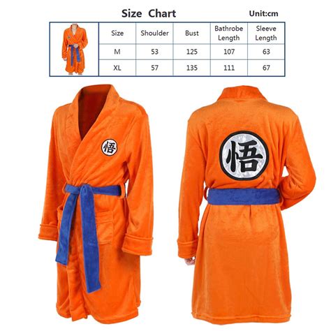 Japan Anime Dragon Ball Flannel Bathrobe Son Goku Cosplay Costume Men