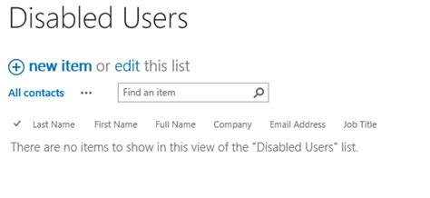 How To Export Disabled Users From Active Directory To A Sharepoint List