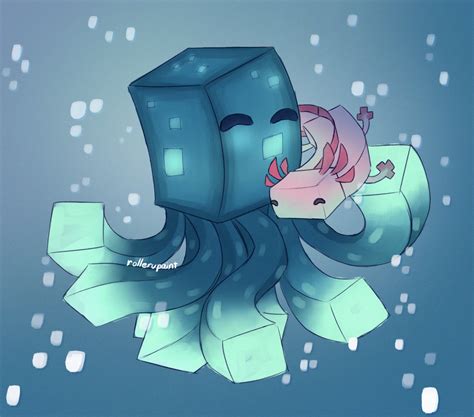 Minecraft Axolotl Fanart