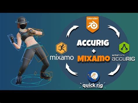 free video fast rigging and animation accurig mixamo and quick rig