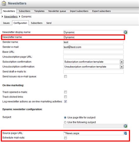 resolving macros in dynamic newsletter