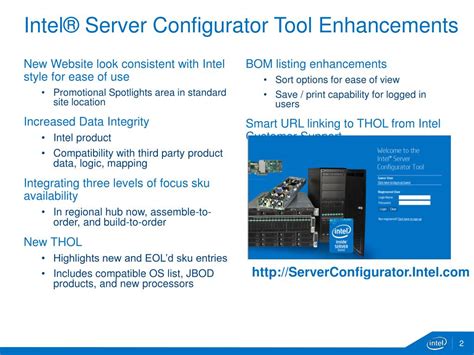 Ppt Intel Server Configurator Tool Training Guide Powerpoint Presentation Id