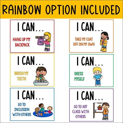 I Can Adaptive Skill Posters For Special Education Etsy