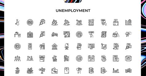 Unemployment Icons Icons Ft Joblessness And Idleness Envato