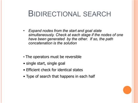 Example Of Iterative Deepening Search And Bidirectional Search Pptx Search Internet