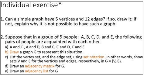 Solved Individual Exercise Can A Simple Graph Have Chegg