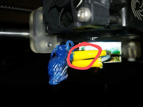 mk3 failed print created blob on thermistor cable cables exposed
