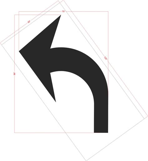 99 Wegmans Turn Arrow Stencil 1 800 Stencil