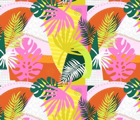 Tropical Leaves Patchwork 11 Designs By Sandra Hutter Designs