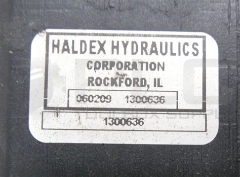 New Haldex Hydraulics 1300636 Differential Relief Valve Plc Toolbox
