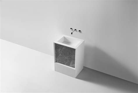 Frame Pedestal Vanity William Gray