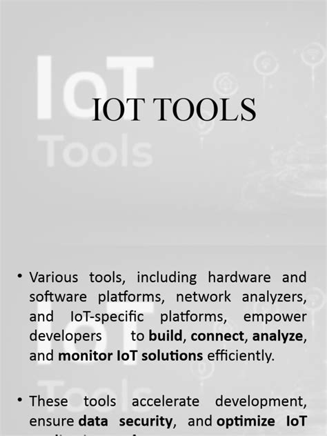Iot Tools Pdf Internet Of Things Applications And Software