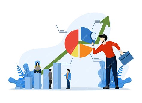 Premium Vector Data Analyst Concept Vector Illustration With Showing A Business Team