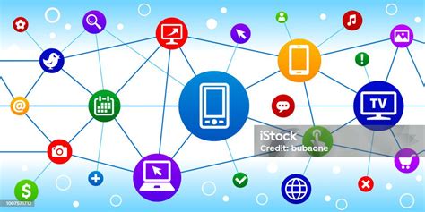 Telephone Internet Communication Technology Triangular Node Pattern