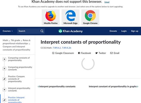 Khan Academy Interpret Constants Of Proportionality Unknown Type For 7th 8th Grade Lesson