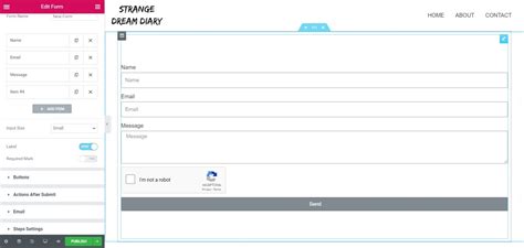 How to add "I'm not a robot" checkbox reCAPTCHA in Elementor form