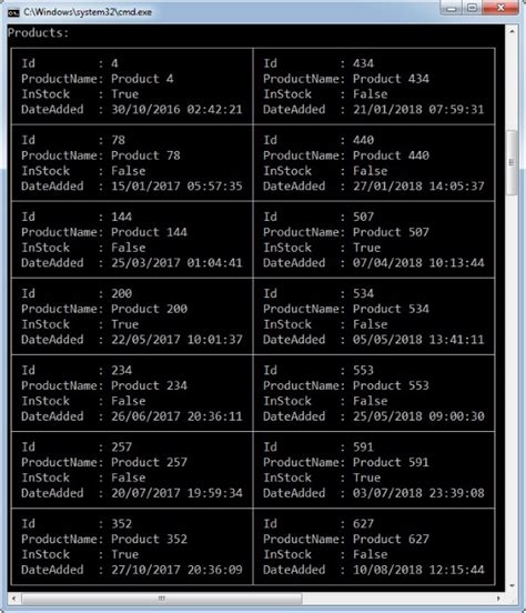 Print Datatable To Console And More Codeproject