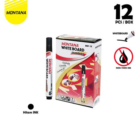 Jual Spidol Whiteboard Hitam Montana Mw 12 Whiteboard Marker Harga 1