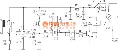 Gated Light Switch Circuit Composed Of Phototransistor Basiccircuit