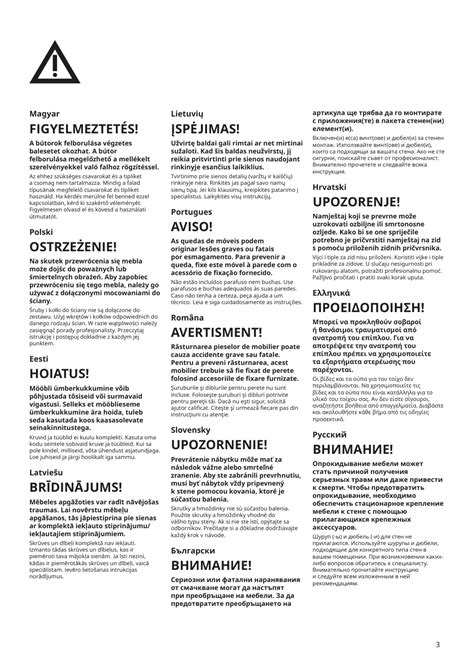 Ikea 192 177 21 Billy Bookcase Instruction Manual