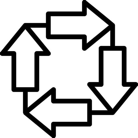 Counter Clockwise Arrows Line Icon 40948845 Vector Art At Vecteezy