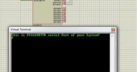 PIC PROJECTS Serial Port Example Of PIC F A