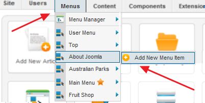 Help25 Menus Menu Item Manager Edit Joomla Documentation