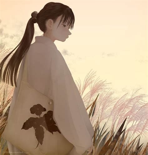 原创 女孩子 黑发 马尾 12stairsillustration Pixivbox