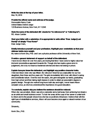 How To Write A Letter To A Judge Steps With Pictures