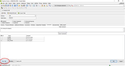 Toad Create Table Example How To Sop