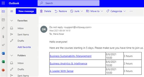 Virto Alerts App For Office 365 And Ms Teams Reminders For Corporate Training Courses