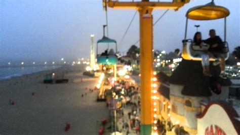 Santa Cruz Boardwalk Sky Glider Ride Youtube