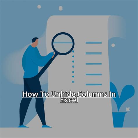 How To Unhide Columns In Excel Manycoders