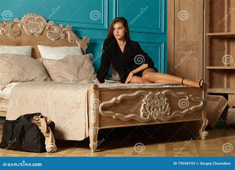 Adult Attractive Girl In Hotel Room Stock Image Image Of Hotel
