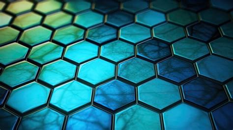Premium Photo Design Surface Hexagon Background