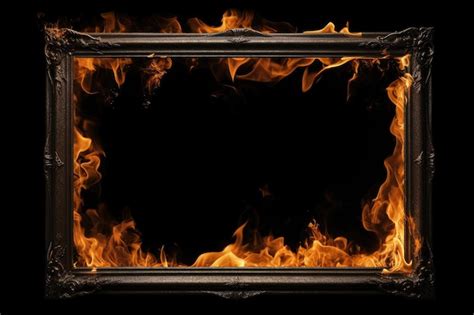 Premium Ai Image Frame Of Fire