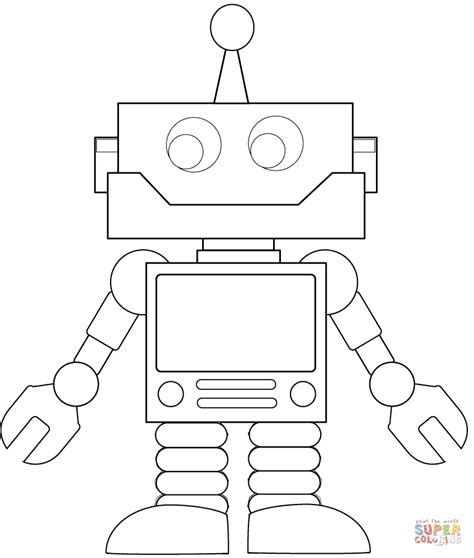 Dibujo De Dibujo De Robot Para Colorear Dibujos Para Colorear Imprimir Gratis