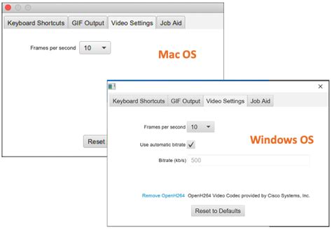 Customizing The Default Capture Settings
