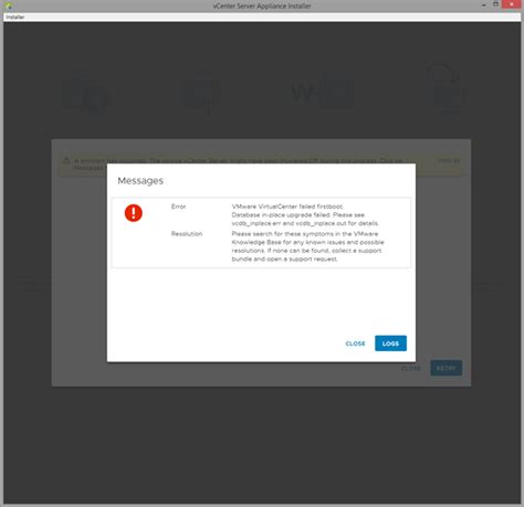 Incorrect PostgreSQL Object Ownership Prevents VCenter Upgrade VCloud Vision