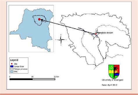 Map Showing The Sampling Site Download Scientific Diagram